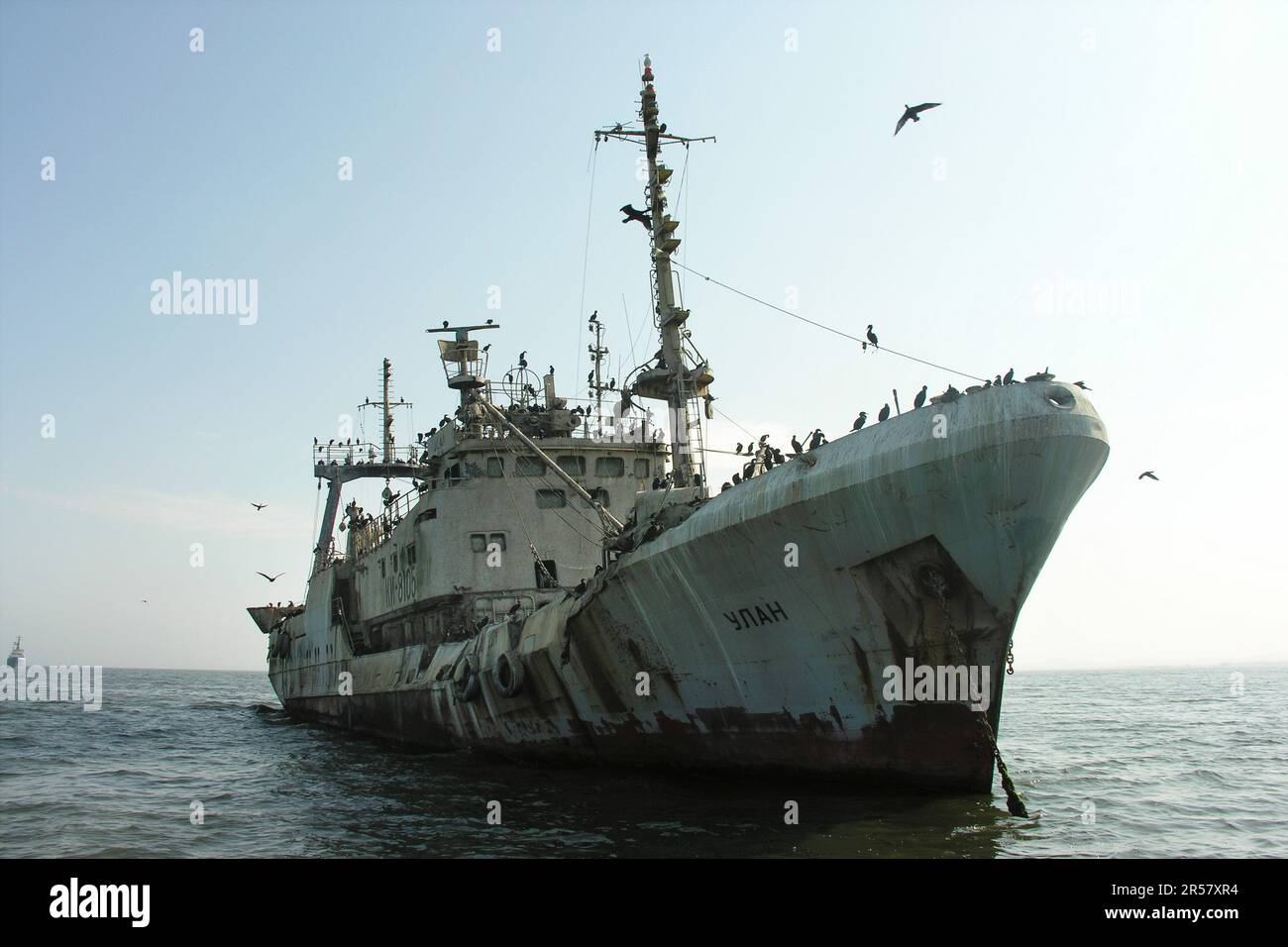 Ship aground. Atlantic ocean. Namibia Stock Photo - Alamy