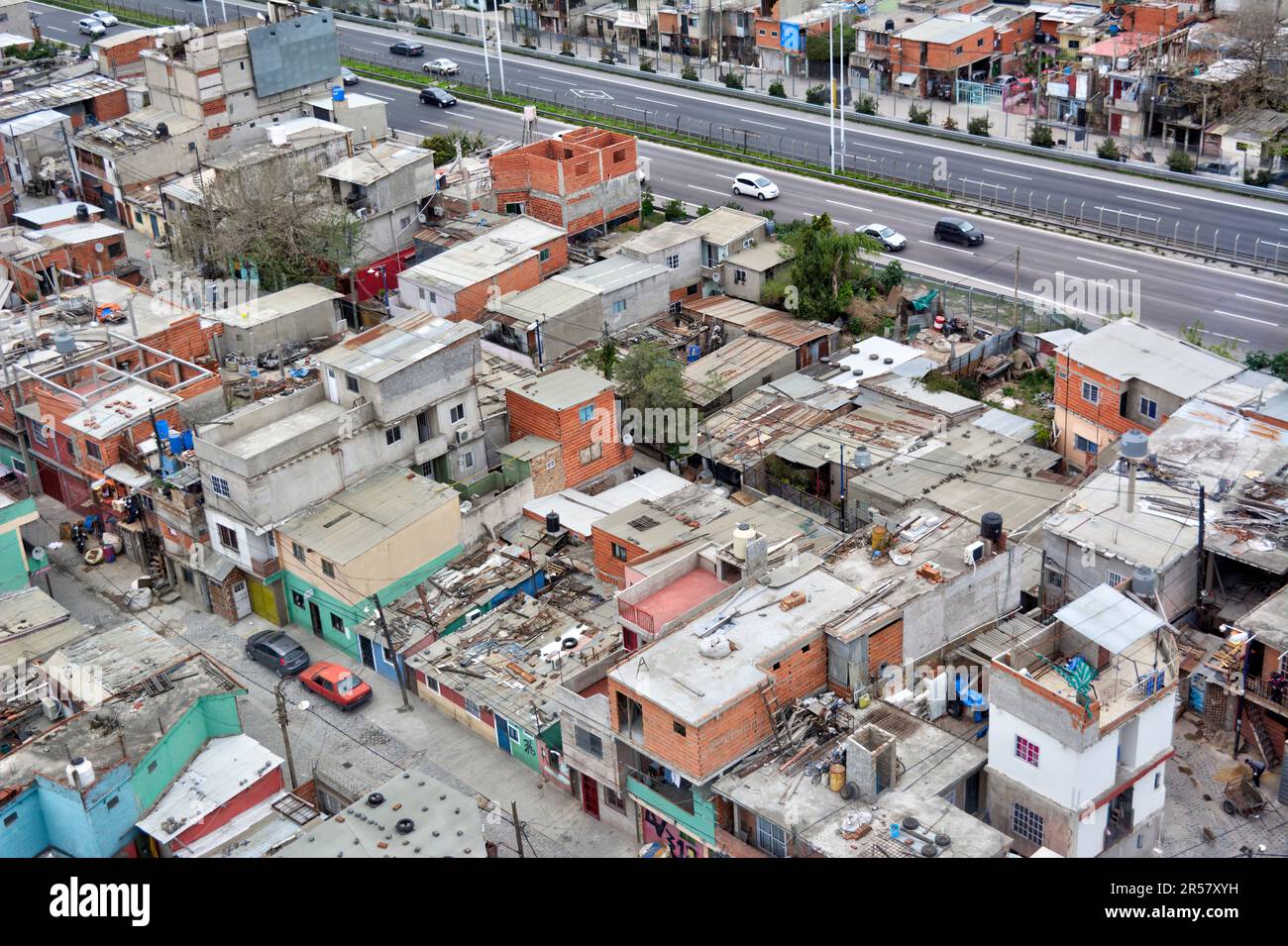 Panoramic aerial view of the most criminal area in Buenos Aires - La ...