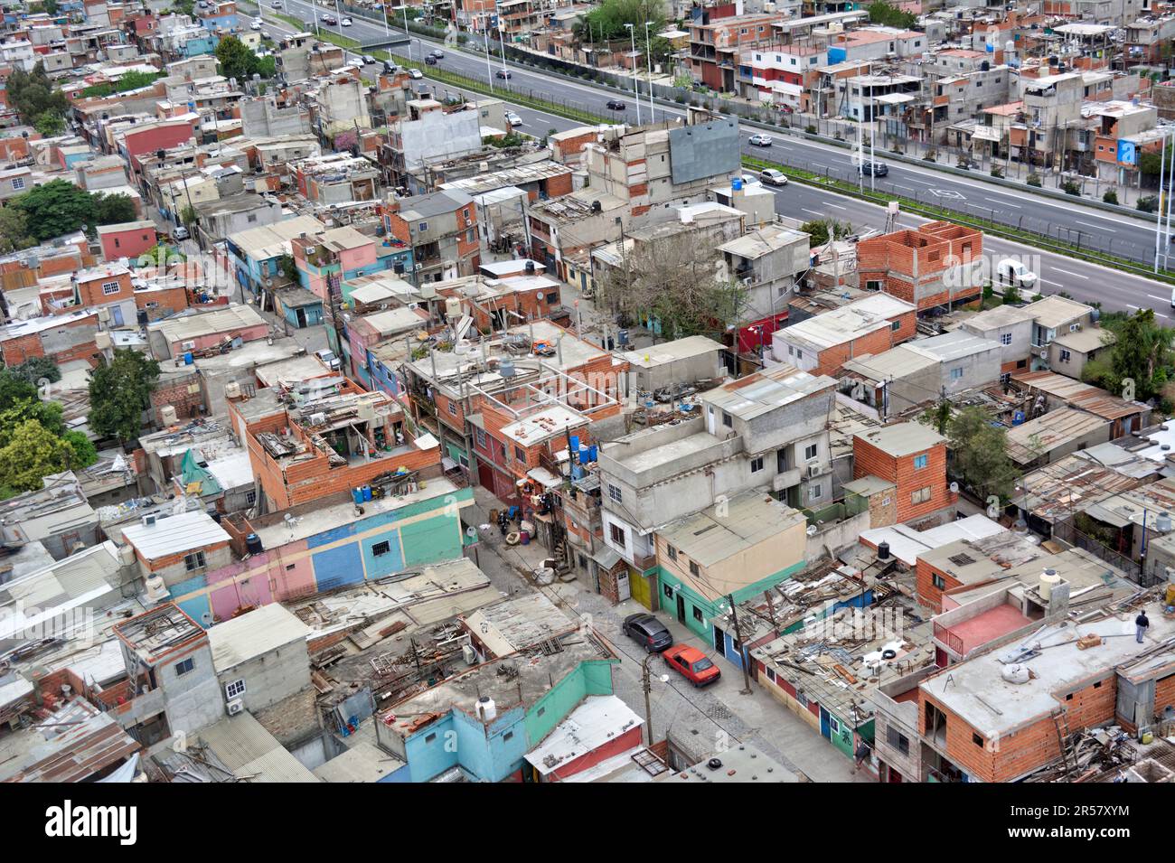 Panoramic aerial view of the most criminal area in Buenos Aires - La ...