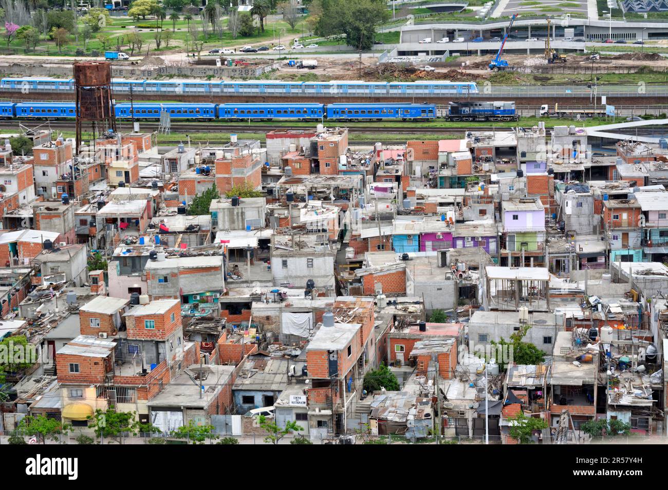 Panoramic aerial view of the most criminal area in Buenos Aires - La ...
