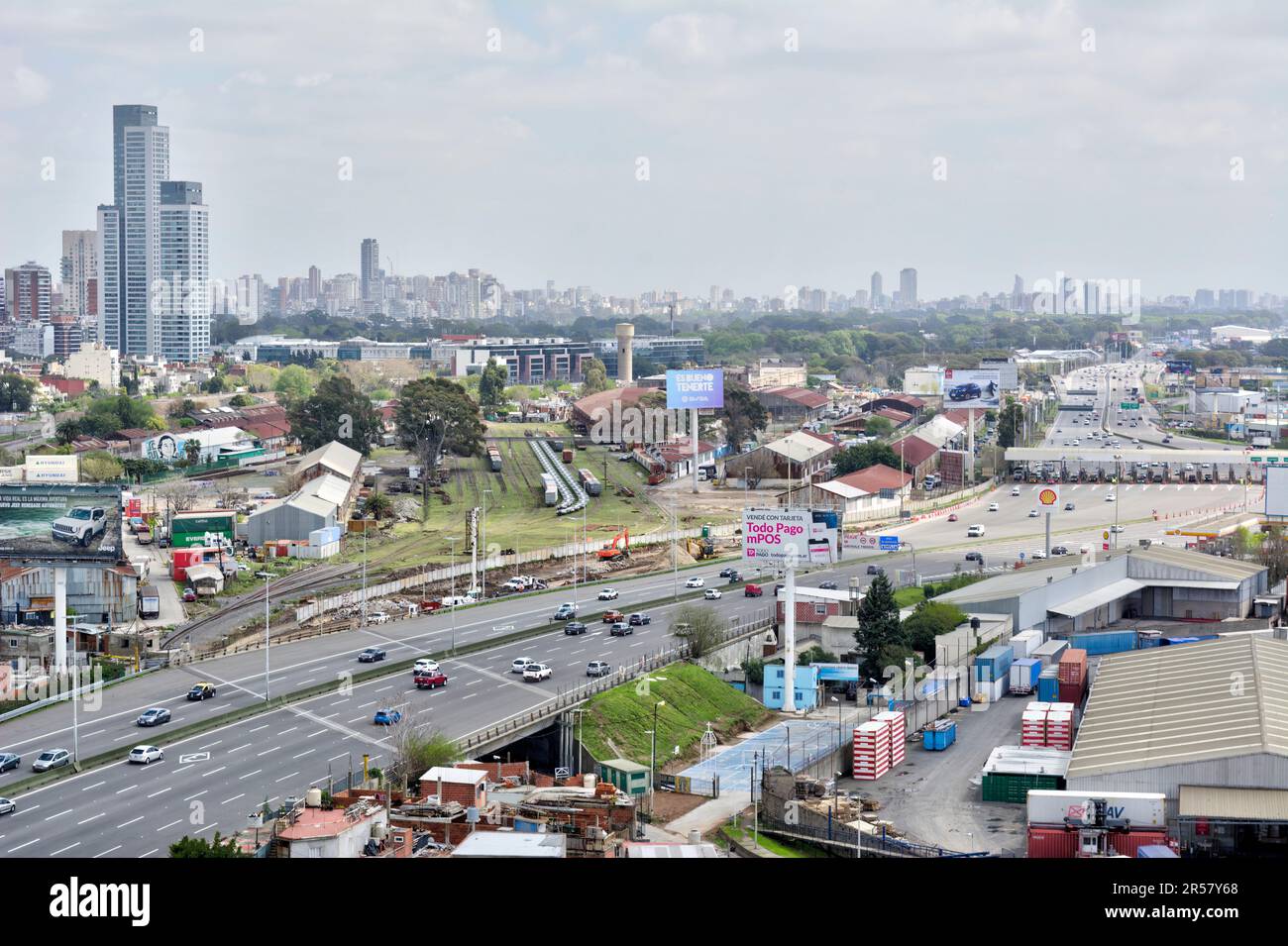 Panoramic aerial view of the most criminal area in Buenos Aires - La ...