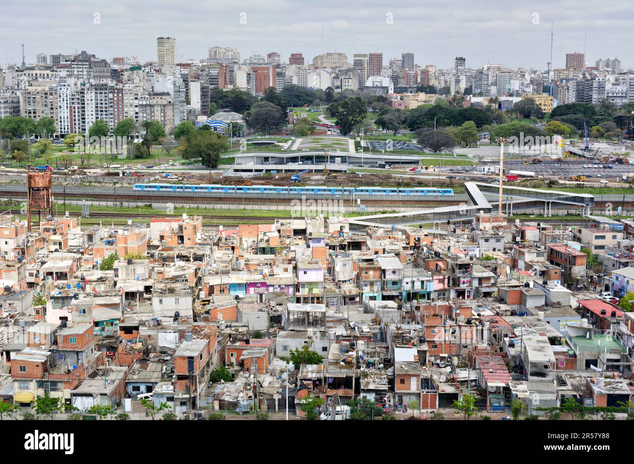 Panoramic aerial view of the most criminal area in Buenos Aires - La ...
