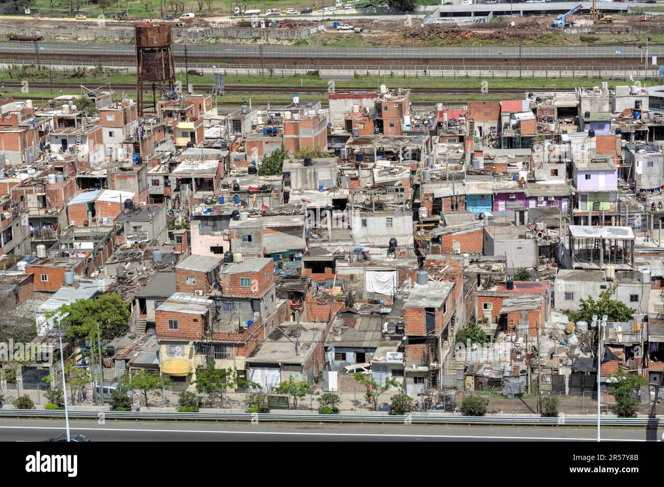 Panoramic aerial view of the most criminal area in Buenos Aires - La ...