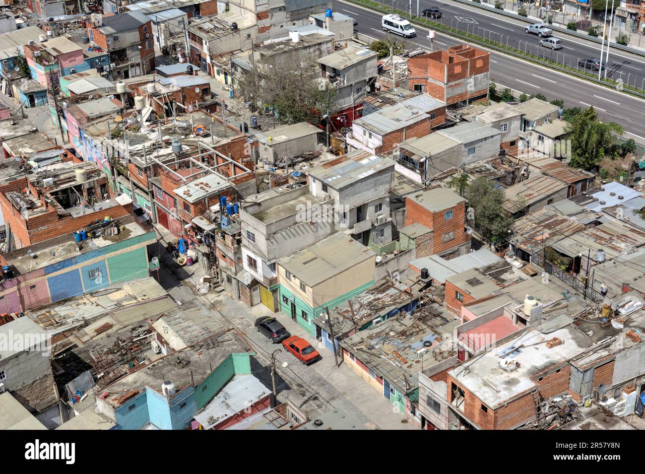 Panoramic aerial view of the most criminal area in Buenos Aires - La ...
