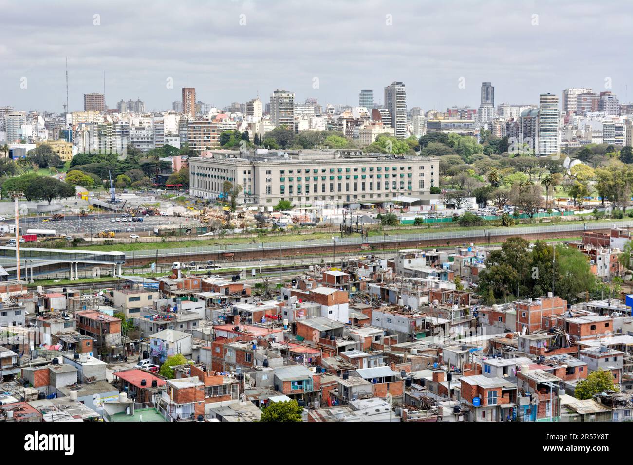 Panoramic aerial view of the most criminal area in Buenos Aires - La ...