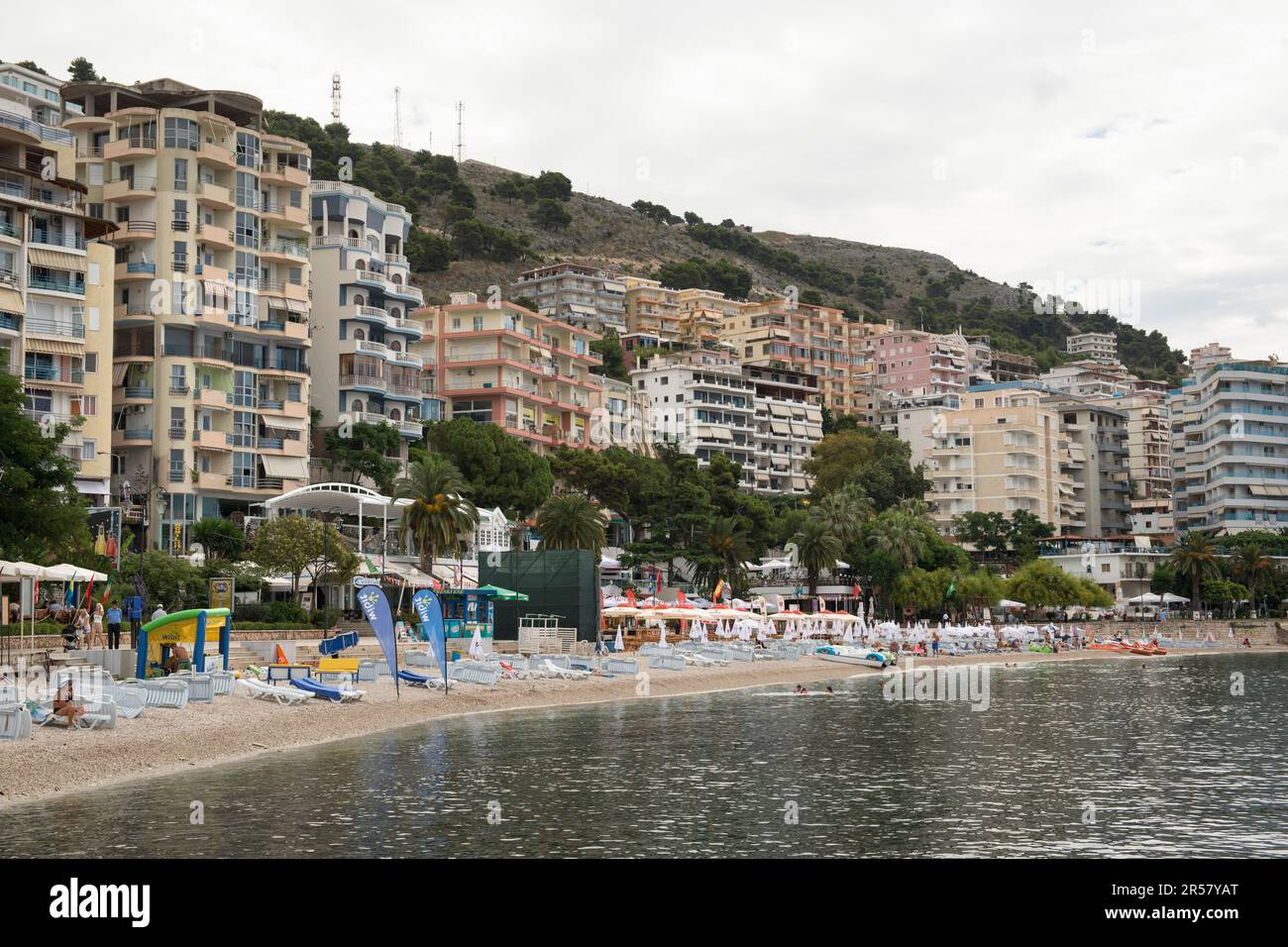 Albania. Balkan Peninsula. Sarande. Beach Stock Photo - Alamy