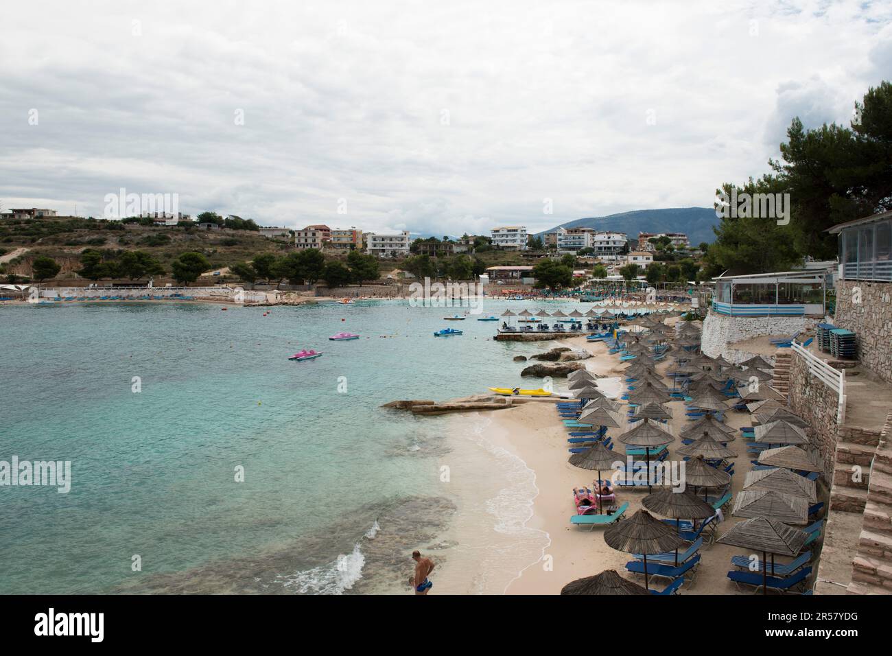 Albania. Balkan Peninsula. Ksamil. Beach Stock Photo - Alamy