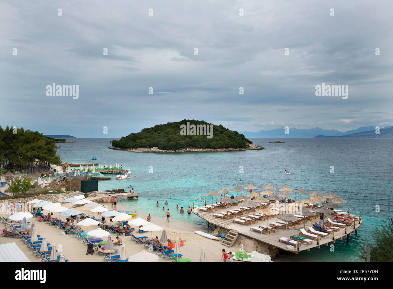 Albania. Balkan Peninsula. Ksamil. Beach Stock Photo - Alamy