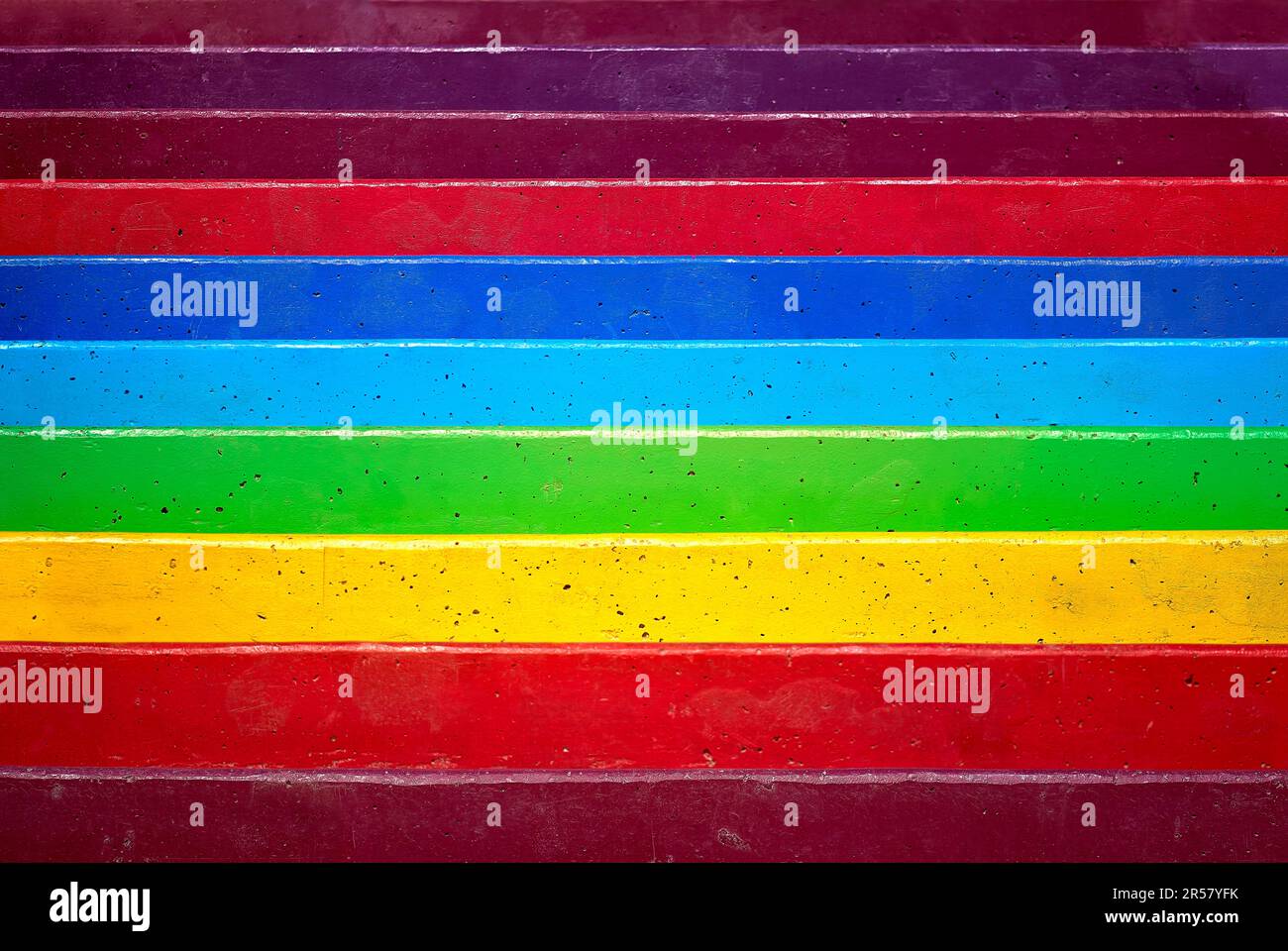 House in rainbow flag colors hi-res stock photography and images - Alamy