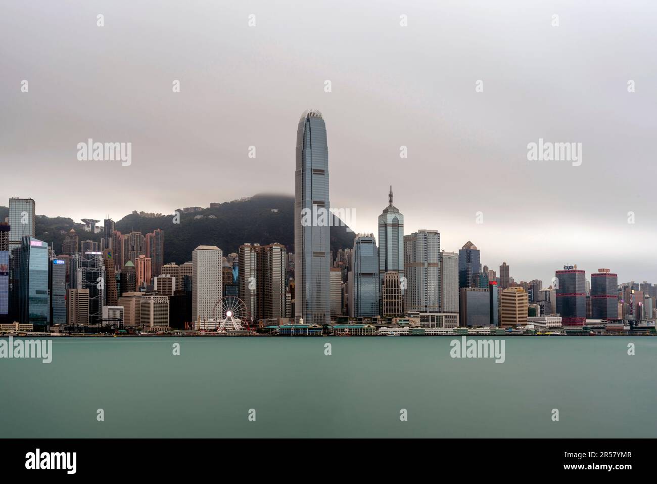 Victoria Harbour and The Hong Kong Island Skyline, Hong Kong, China ...