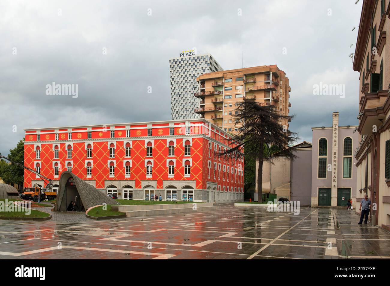 Albania. Balkan Peninsula. Tirana. Building in center town Stock Photo ...