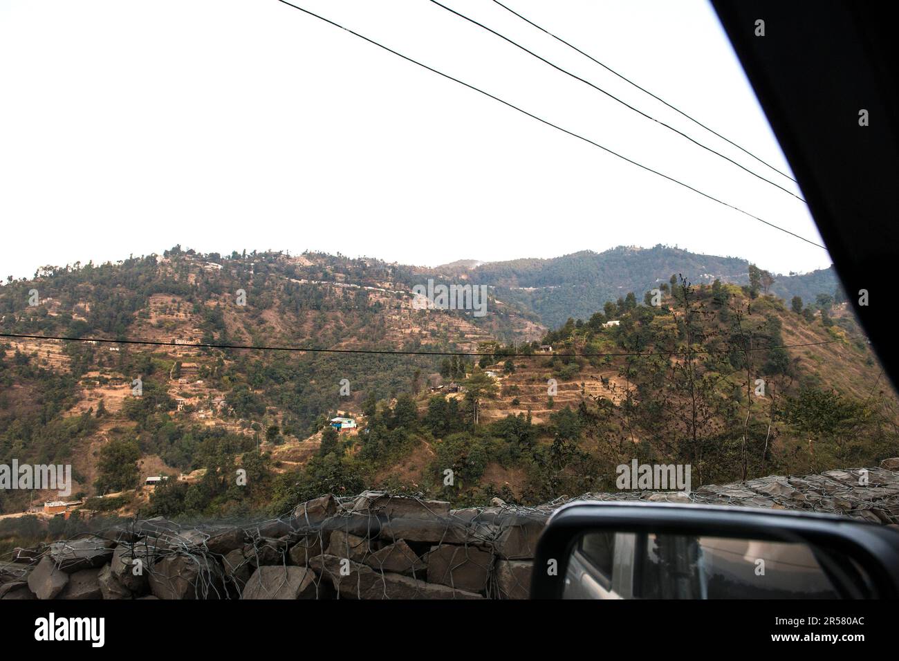 Nepal. Nuwakot district. one year after the earthquake. Landscape Stock ...