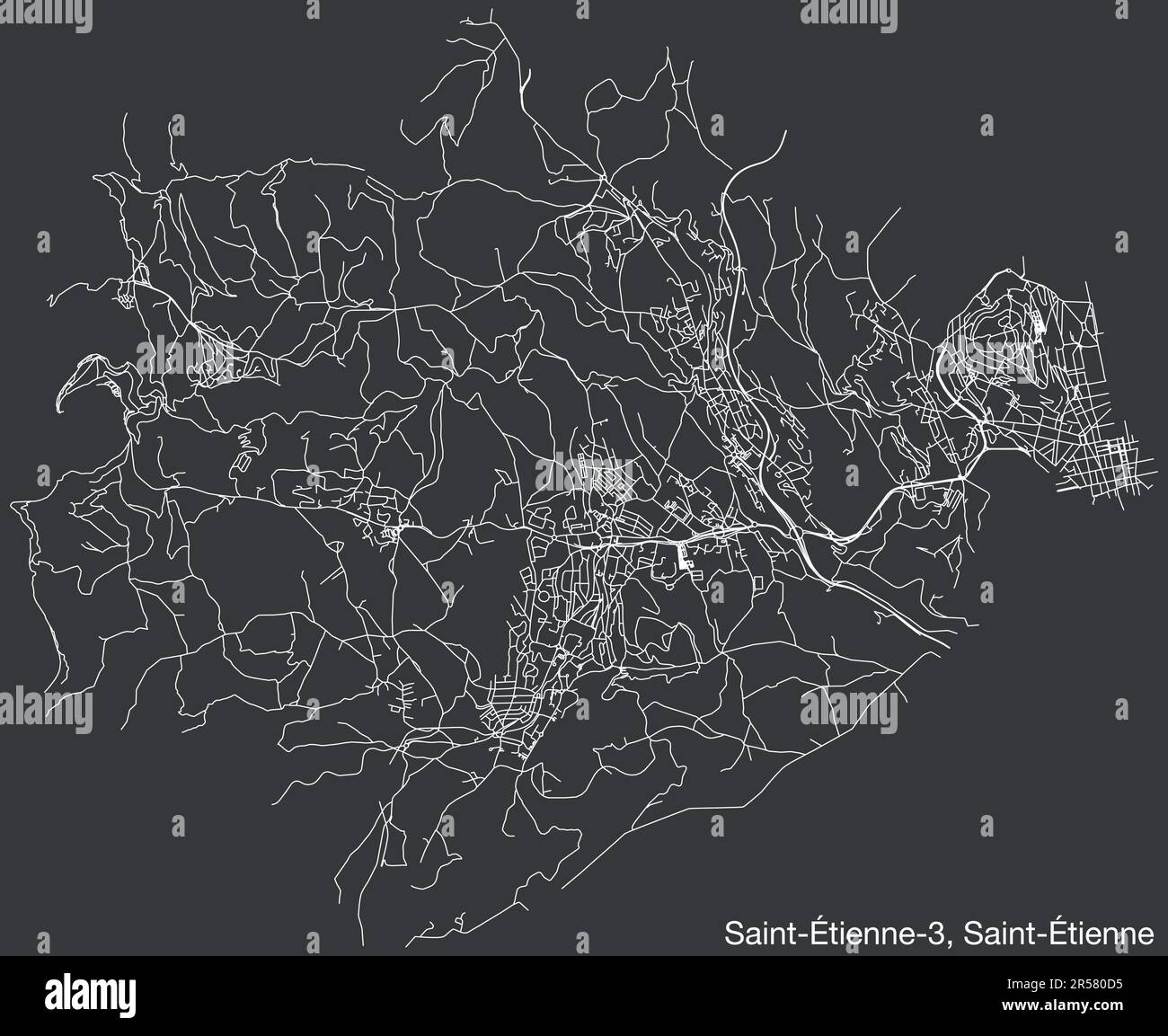 Saint etienne and town Stock Vector Images - Alamy