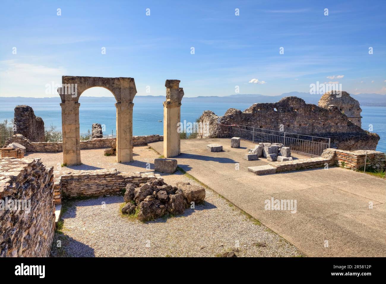 Caves of Catullo, Roman villa, on Lake Garda, Sirmione, Lombardy ...