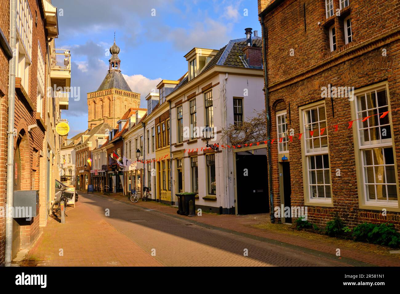 Culemborg, The Netherlands, April 25, 2023; Everwijnstraat shopping ...