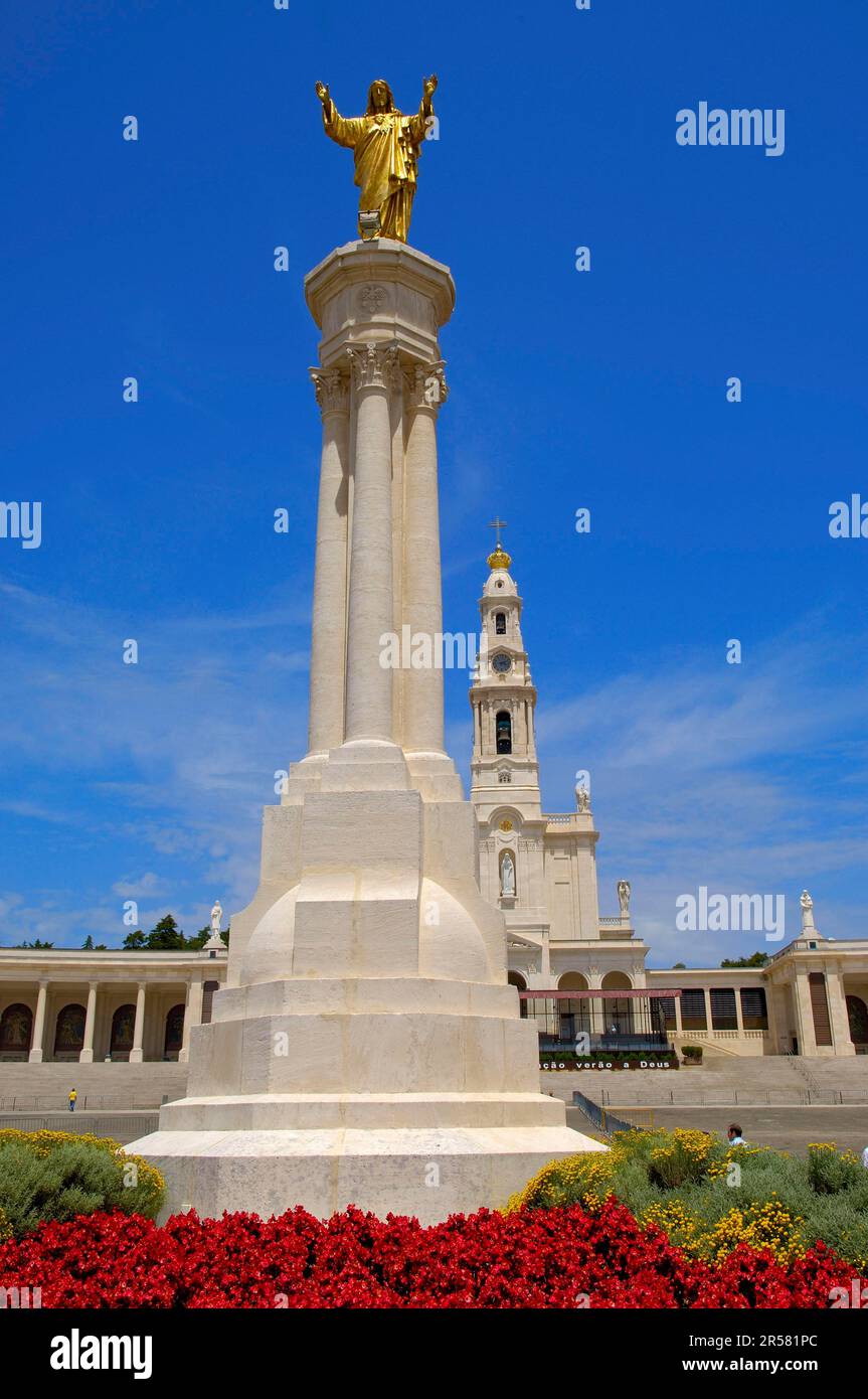 Near church Santuario de Fatima, pilgrimage place Fatima, Centro, old ...