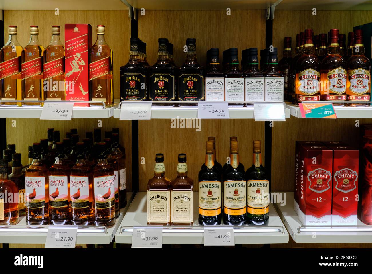 Amsterdam, North Holland, The Netherlands - April 26 2023. Duty free ...