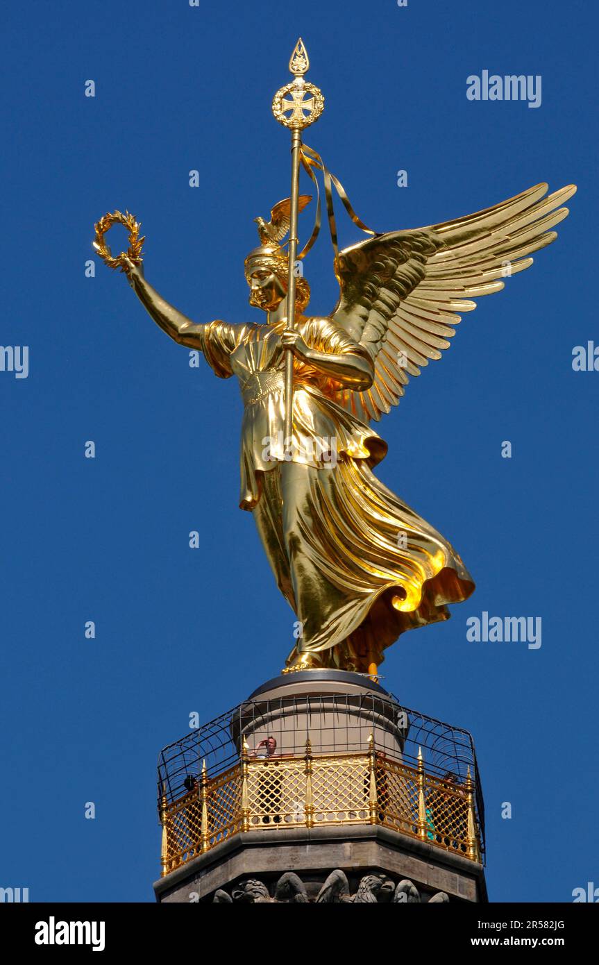 Victory Column, Golden Victory Goddess Victoria, Great Star, Tiergarten ...