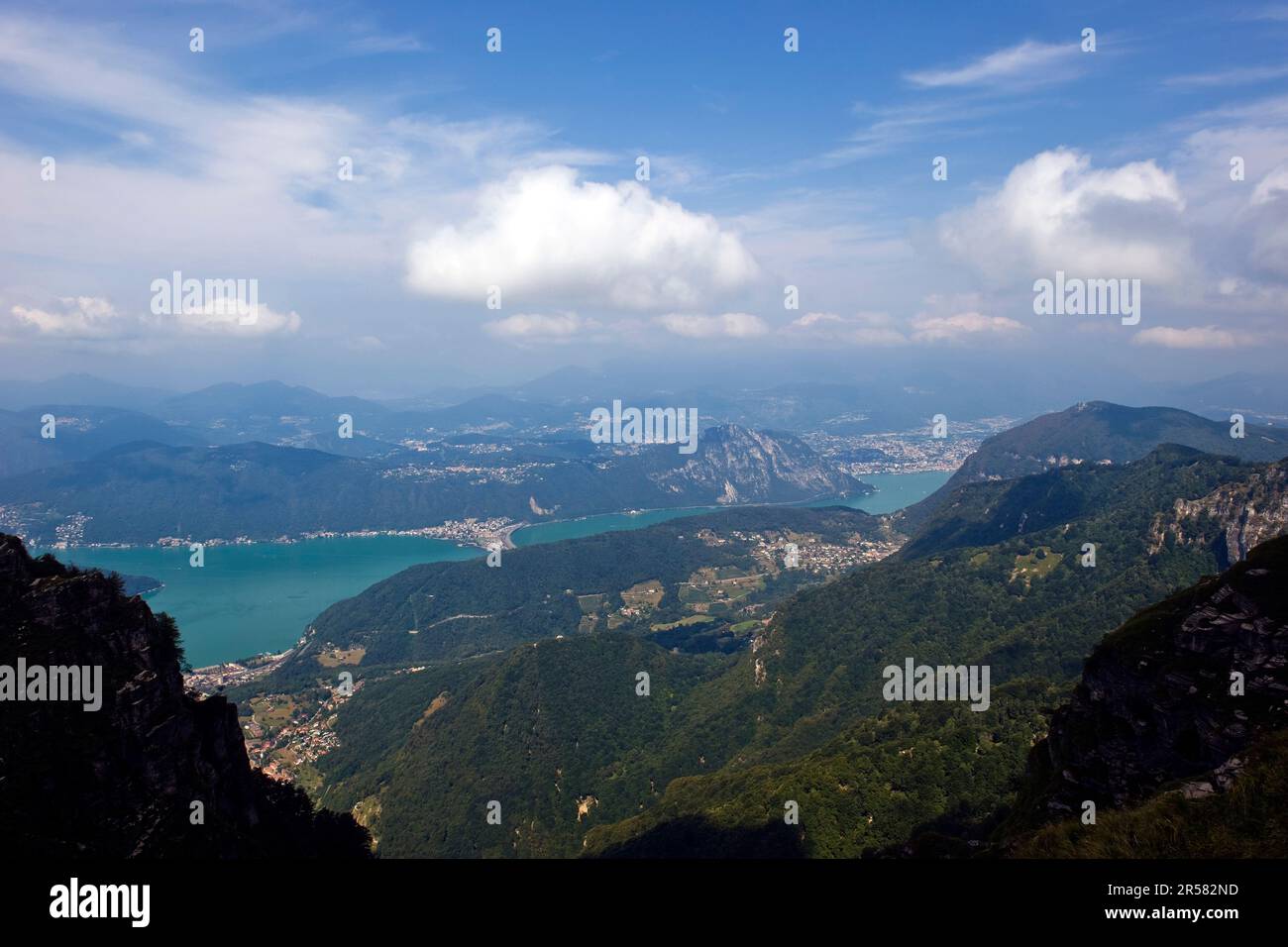Switzerland. Canton Ticino. Lugano lake. landscape Stock Photo - Alamy
