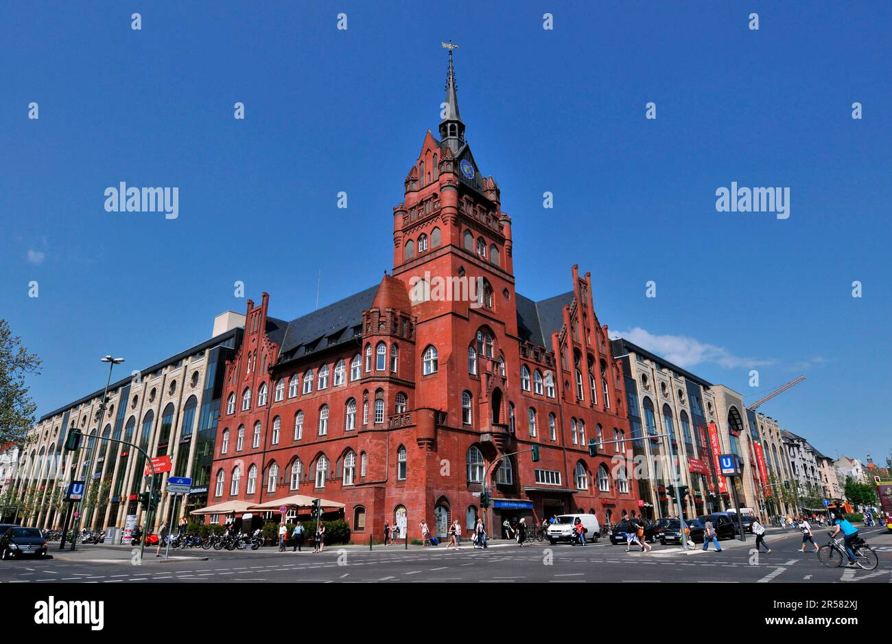Old town hall Steglitz, Schlossstrasse, Steglitz, Berlin, brick ...