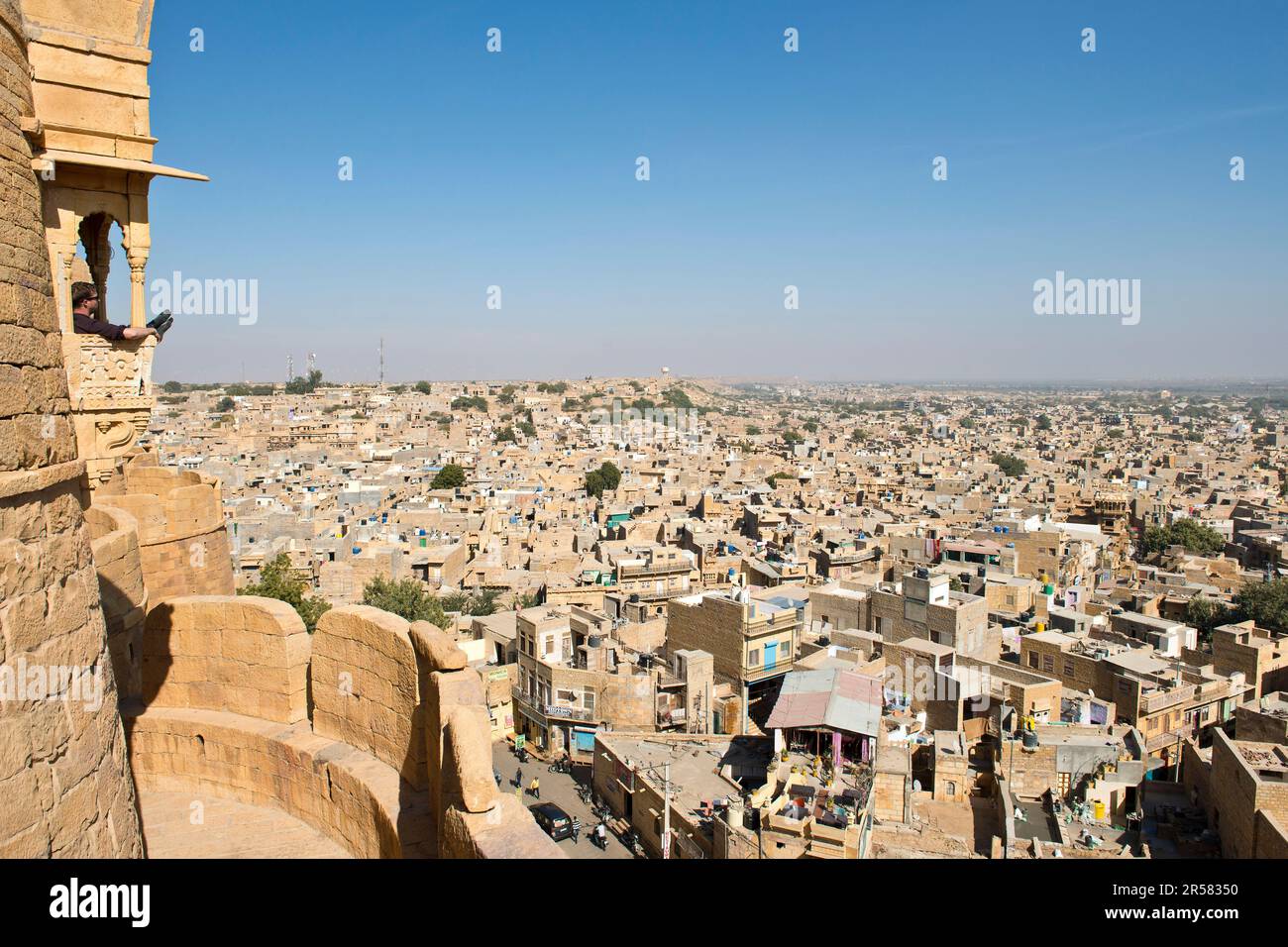 India. Rajasthan. Jaisalmer. landscape Stock Photo - Alamy