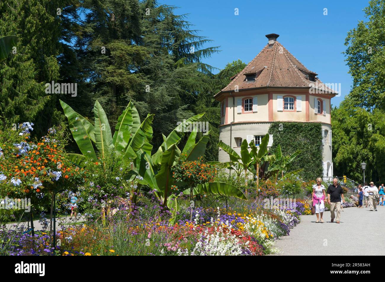 Flower Island Mainau, Lake Constance, Baden-Wuerttemberg, Germany Stock ...