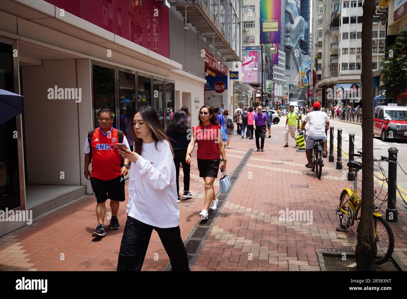 People walk on the street Stock Photo - Alamy