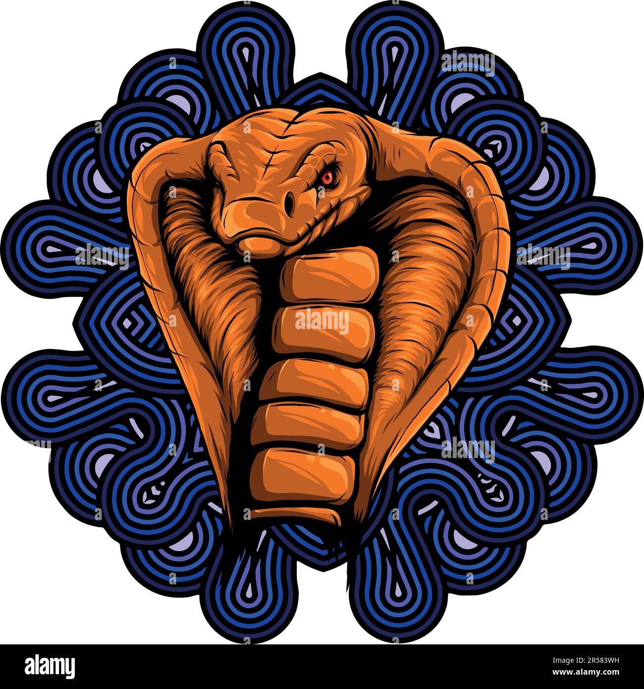 vector illustration of Cobra head mascot logo Stock Vector Image & Art ...