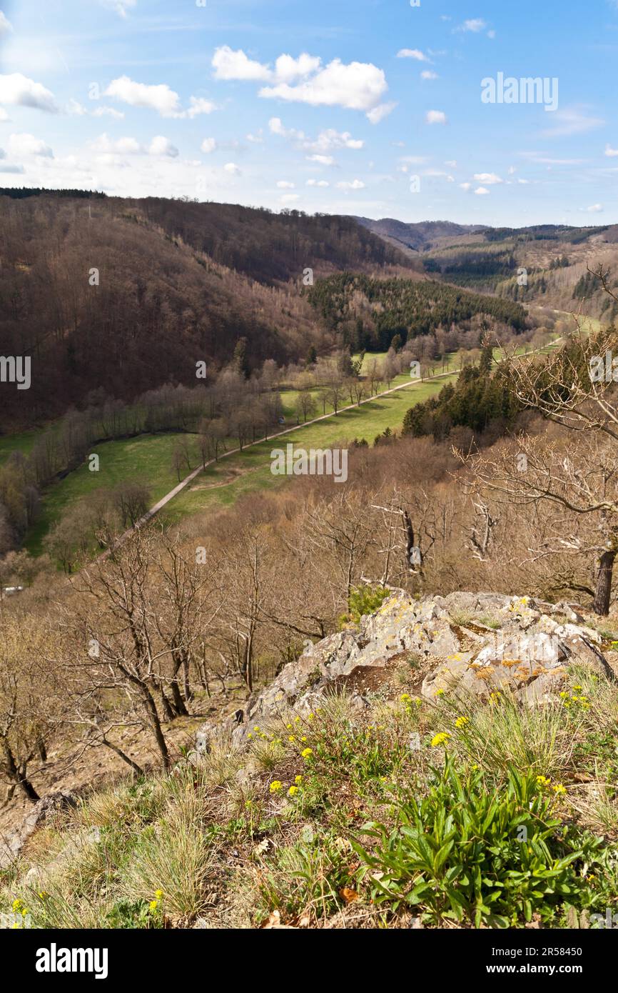 View into the Selke Valley Stock Photo - Alamy