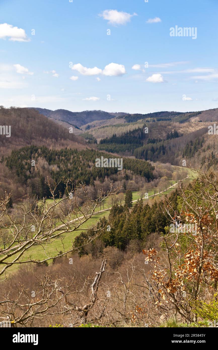 View into the Selke Valley Stock Photo - Alamy