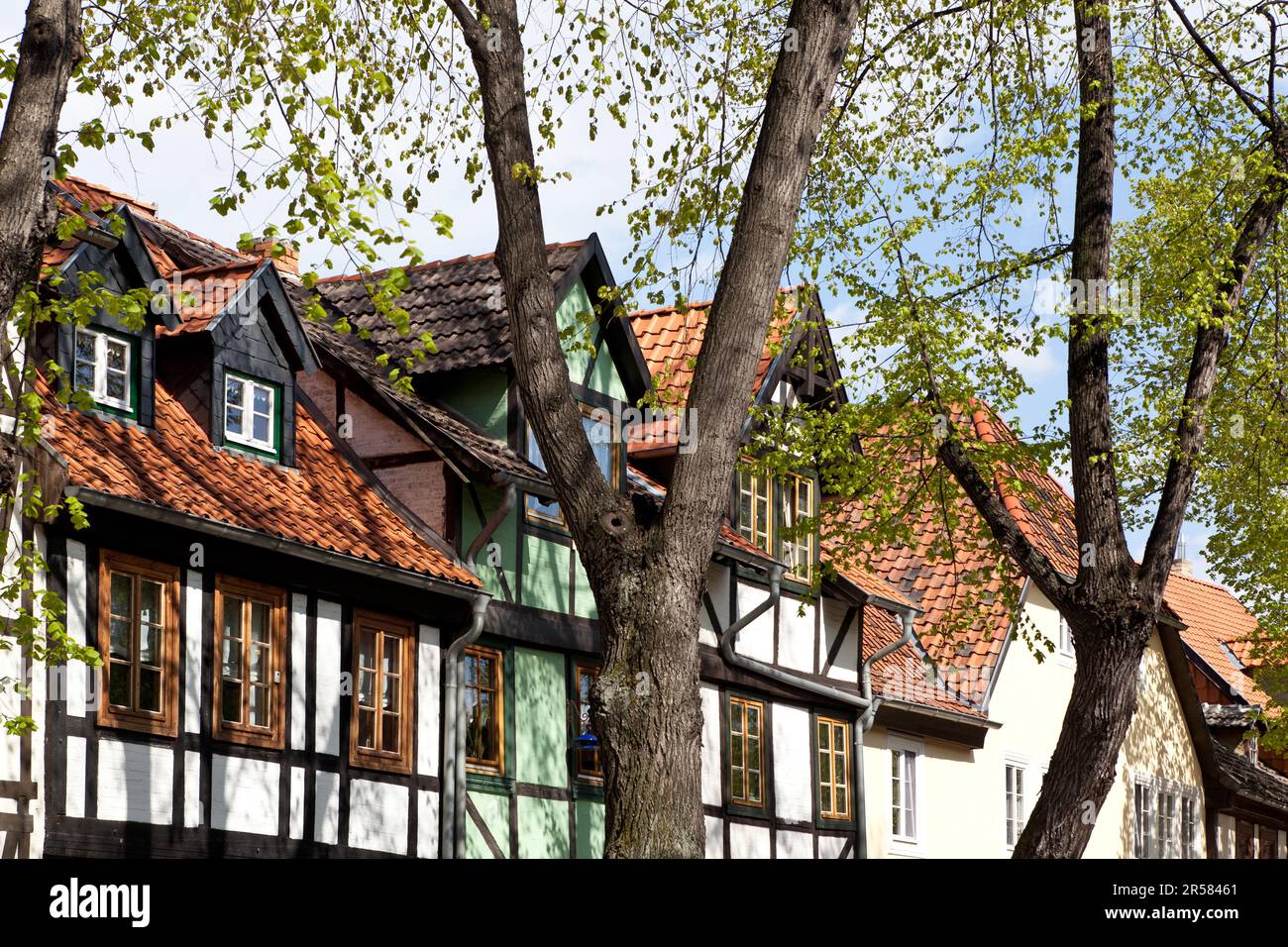 World Heritage City of Quedlinburg Harz Mountains Stock Photo - Alamy