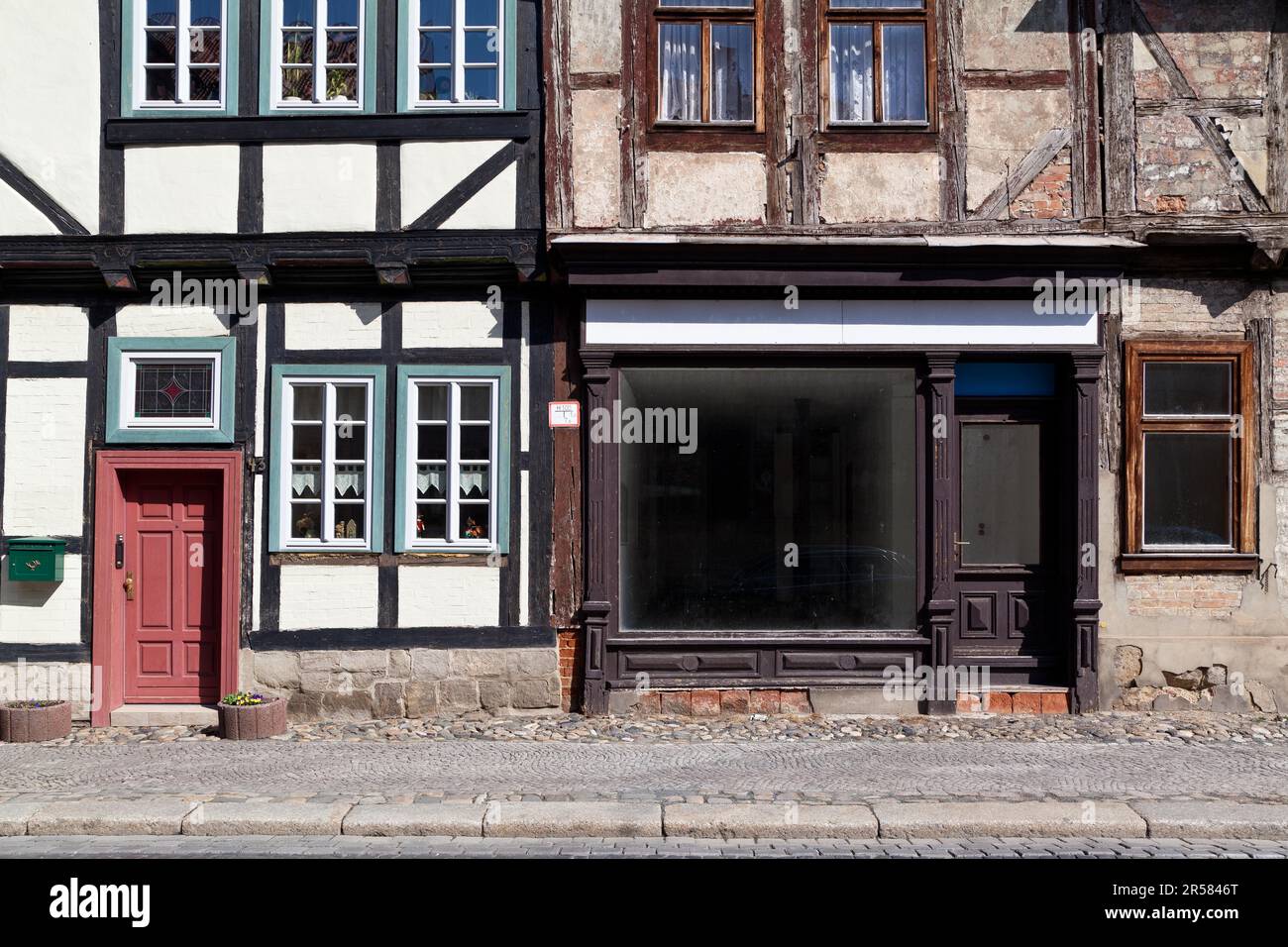 World Heritage City of Quedlinburg Harz Mountains Stock Photo - Alamy
