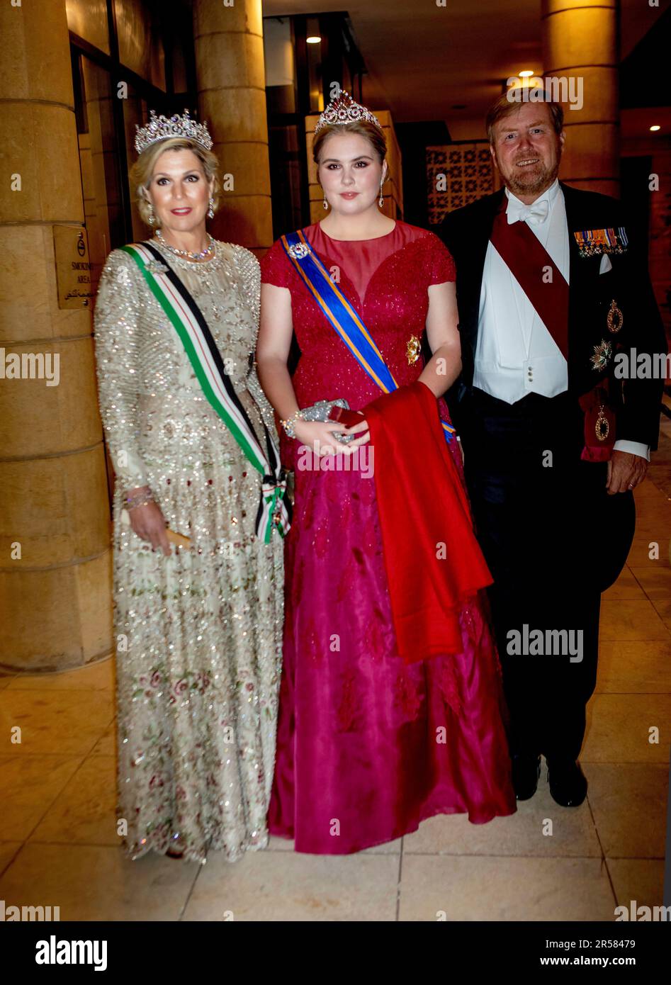 Amman, Jordanien. 01st June, 2023. King Willem-Alexander, Queen Maxima ...