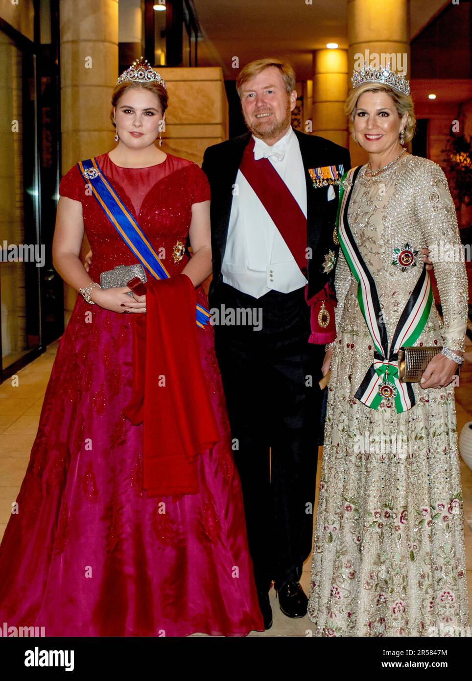 Amman, Jordanien. 01st June, 2023. King Willem-Alexander, Queen Maxima ...
