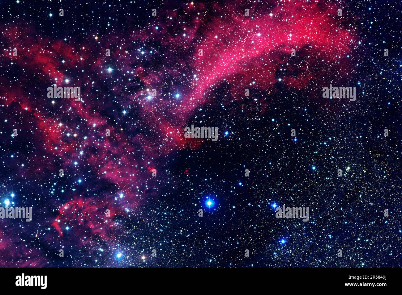 Outer space, cosmic landscape. Nebula. Elements of this image furnished ...