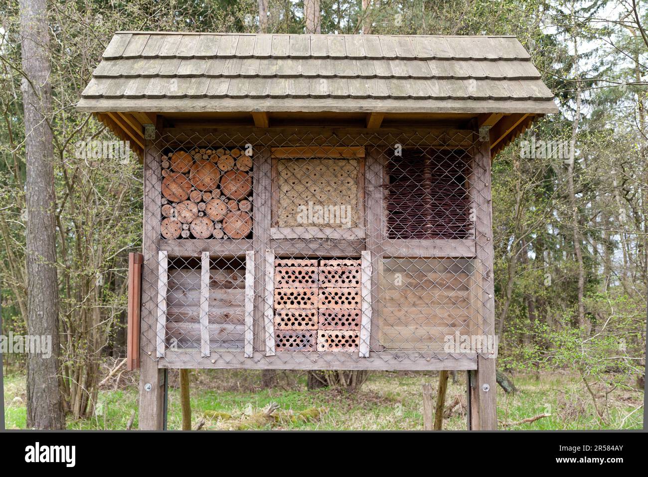 Habitats for insects Stock Photo - Alamy