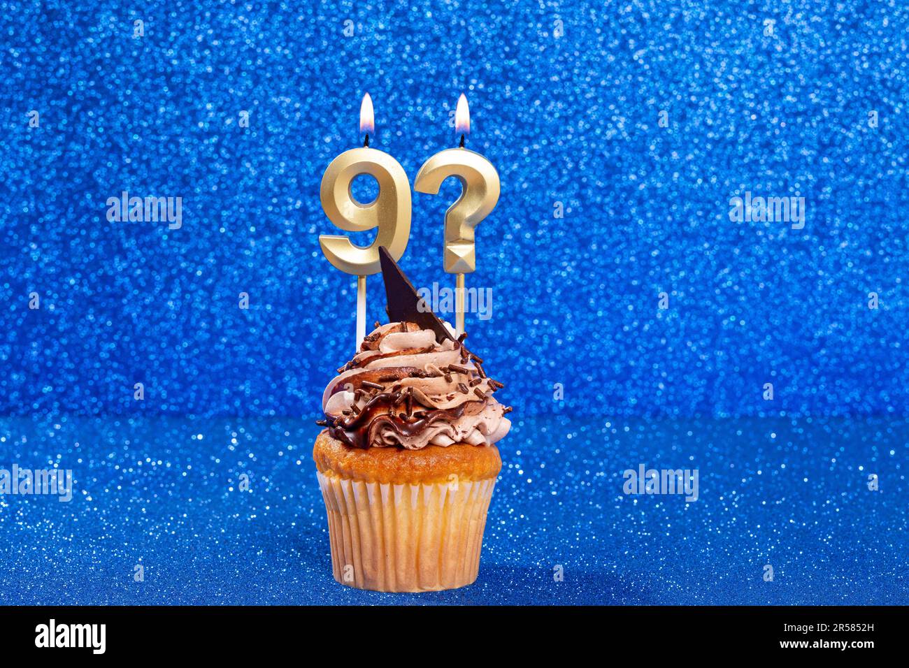 Cupcake With Number For Celebration Of Birthday Or Anniversary; Number ...