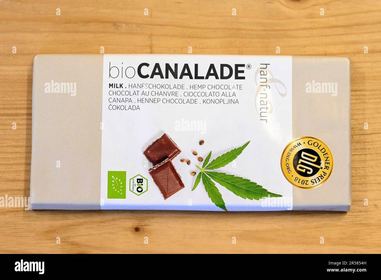 Organic hemp chocolate Stock Photo - Alamy