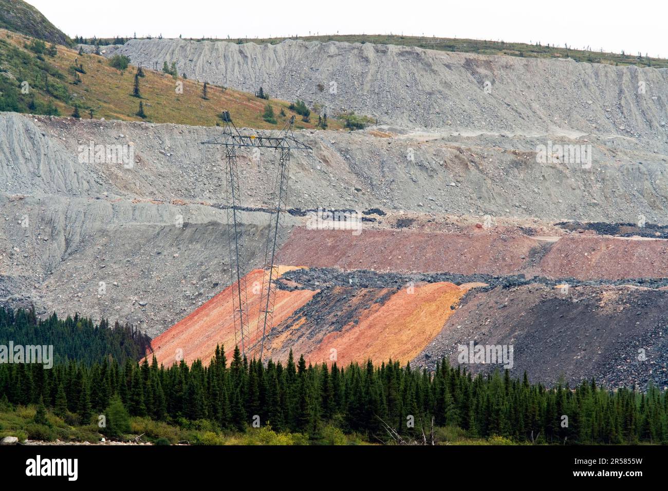 Ore Pit on Mountain, Ore Mining, Arcelormittal Ore Mining Company ...