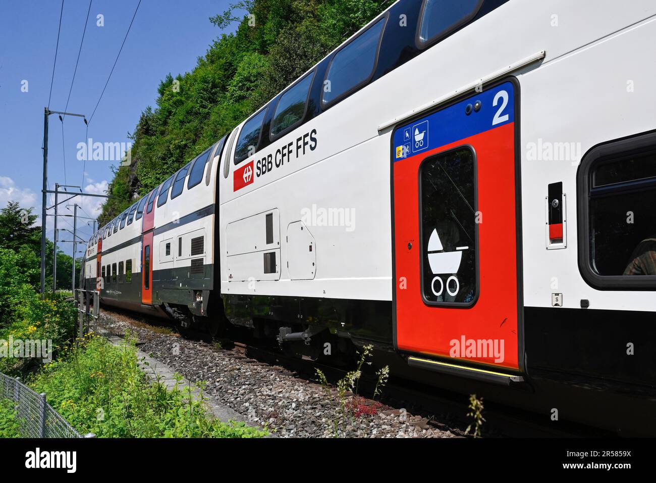 SBB Passenger Train Switzerland Stock Photo - Alamy