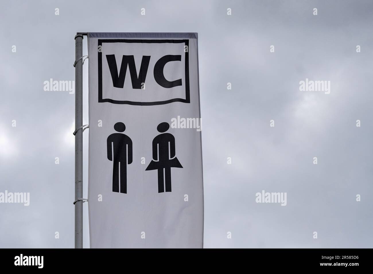 Flag WC Toilets Stock Photo - Alamy