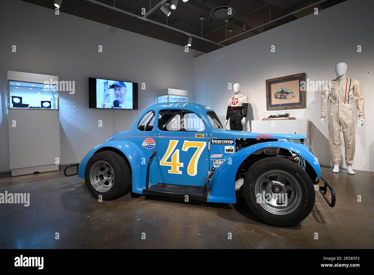 New York, USA. 01st June, 2023. Paul Newman racing memorabilia on ...