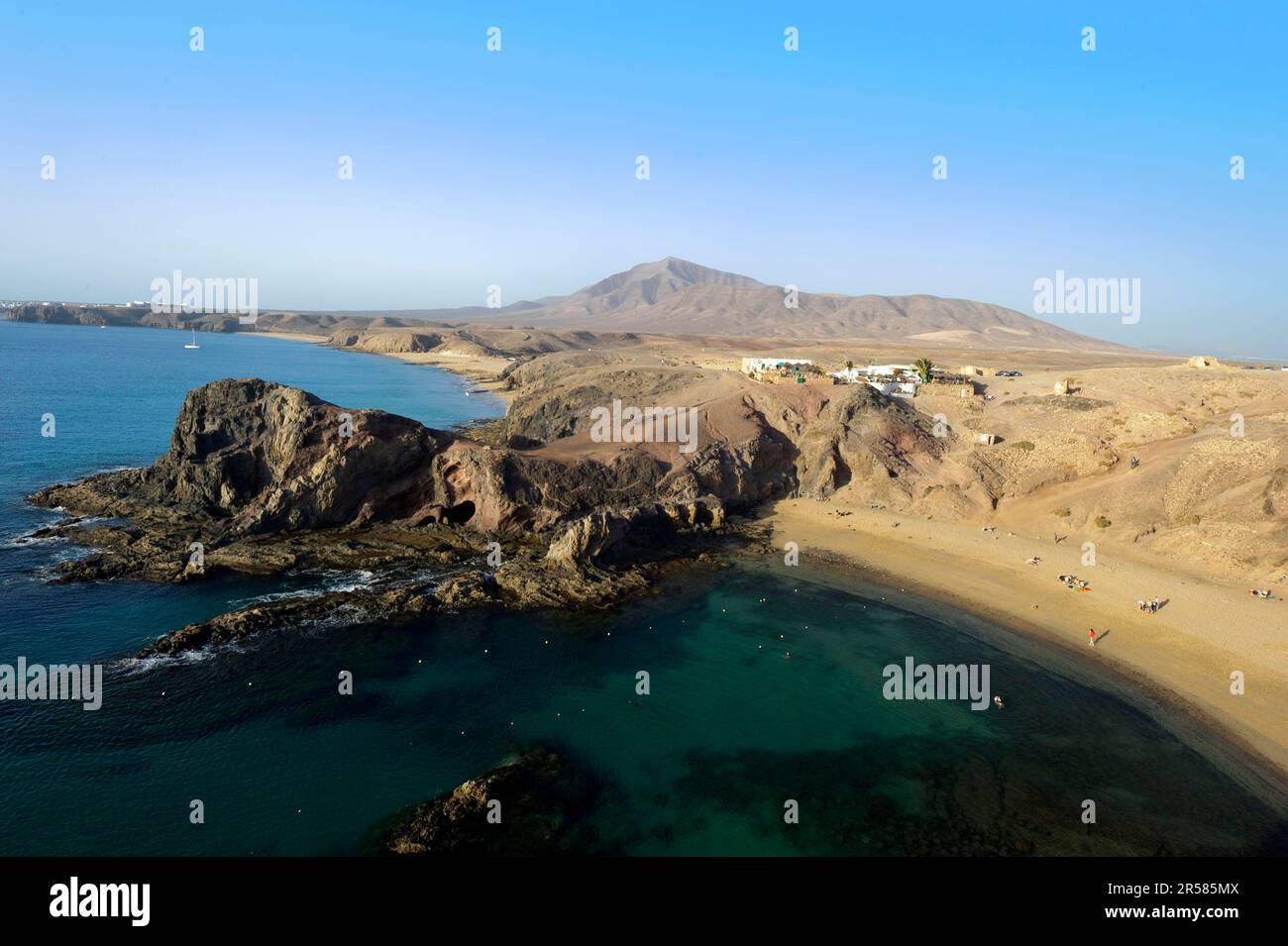 Beaches of parrot, Costa del Rubicon, Lanzarote, Canary Islands, Spain ...