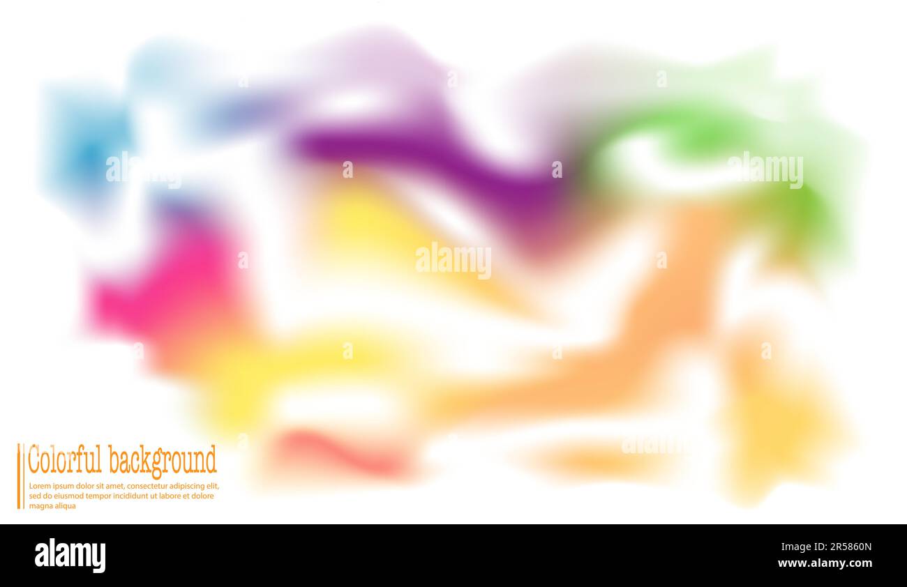 Colorful smoky gradient. Colored blurred background. Template for ...