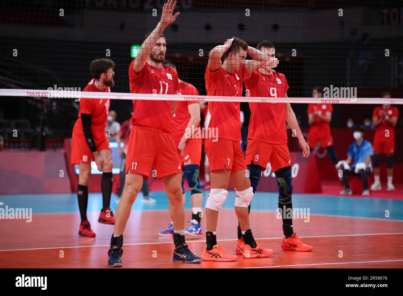 AUG 7, 2021 - Tokyo, Japan: Maxim MIKHAYLOV #17 of Team Russia in the ...