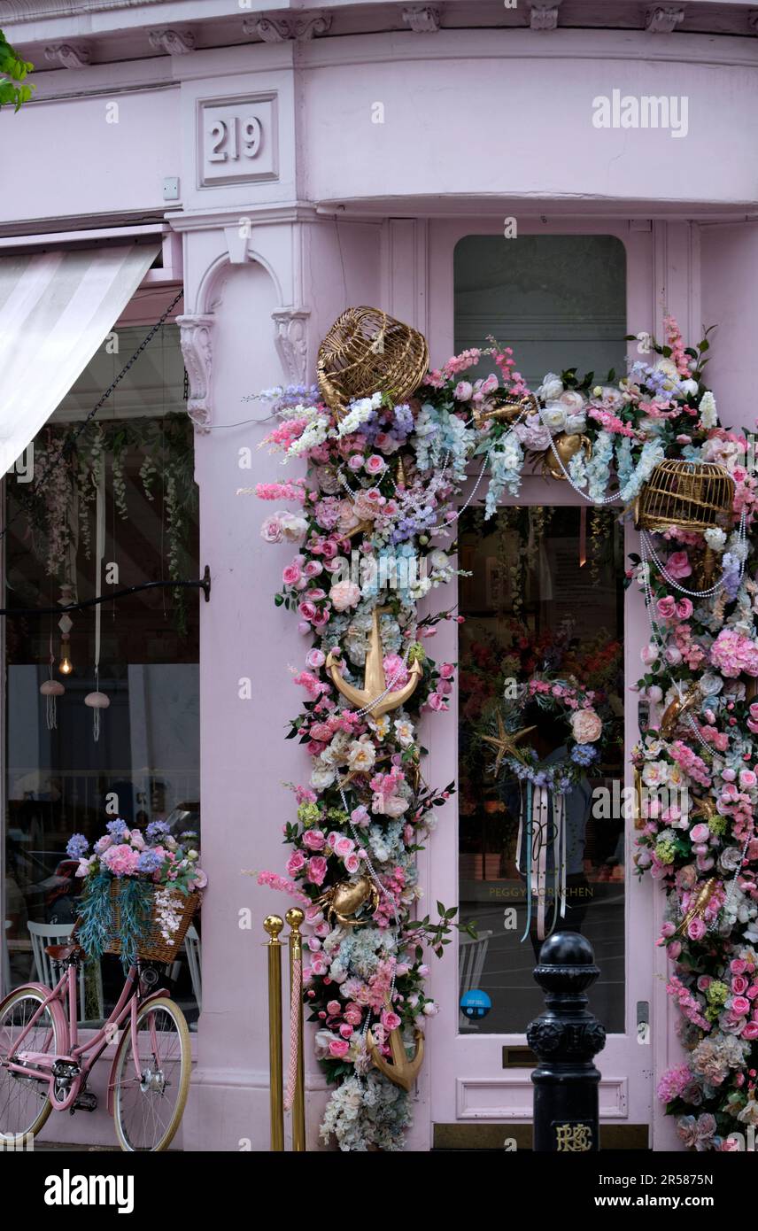 Floral arrangements display during the flower show in London,UK Stock ...