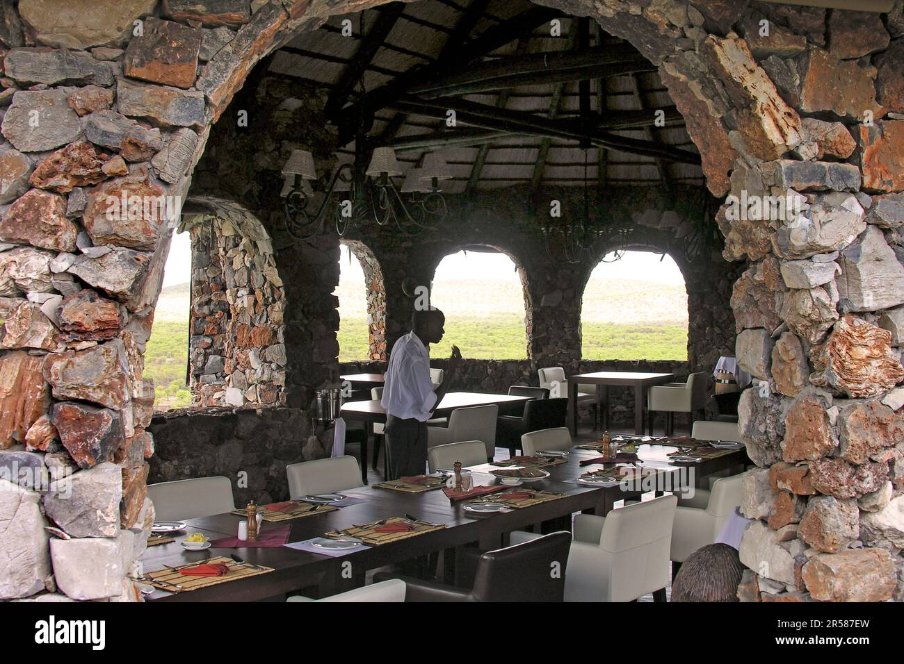 Restaurant. Goageb. Namibia Stock Photo - Alamy