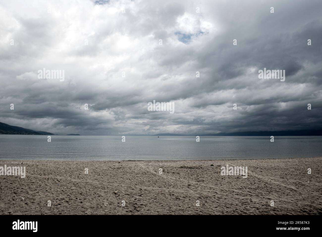 Albania. Balkan Peninsula. Progradec. Beach Stock Photo - Alamy
