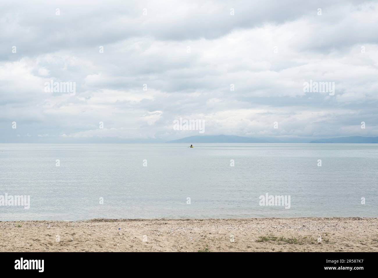 Albania. Balkan Peninsula. Progradec. Beach Stock Photo - Alamy