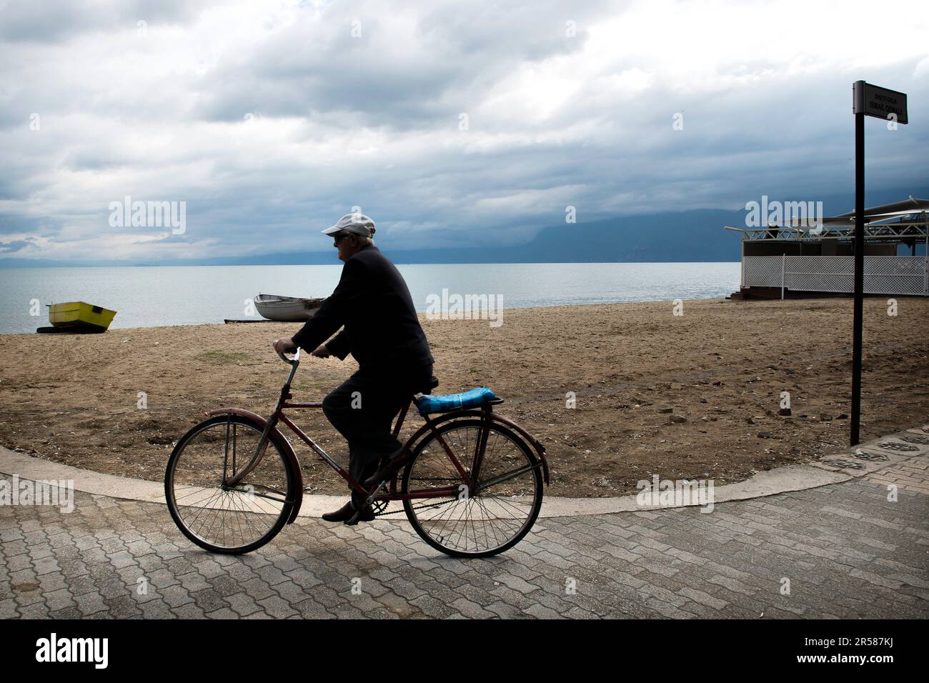 Albania. Balkan Peninsula. Progradec. Beach Stock Photo - Alamy